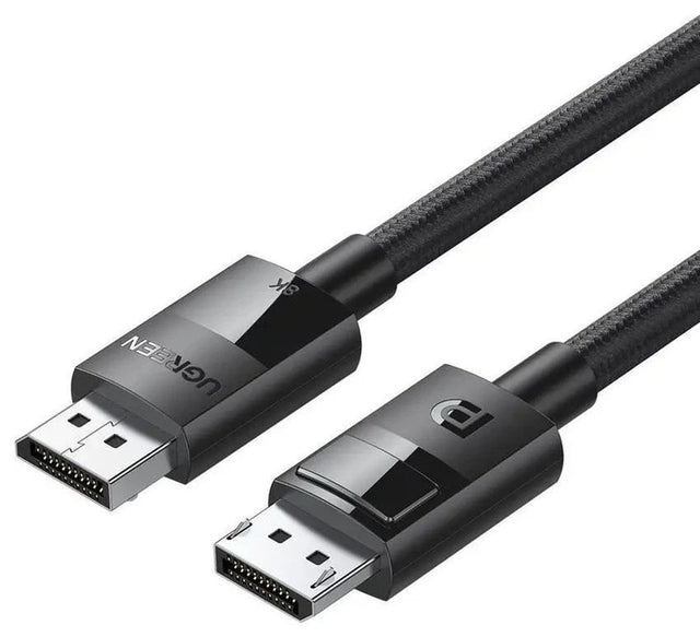 UGREEN DP Male to Male DP1.4 8K Round Cable ABS Shell Braid 1.5m (Blac ...