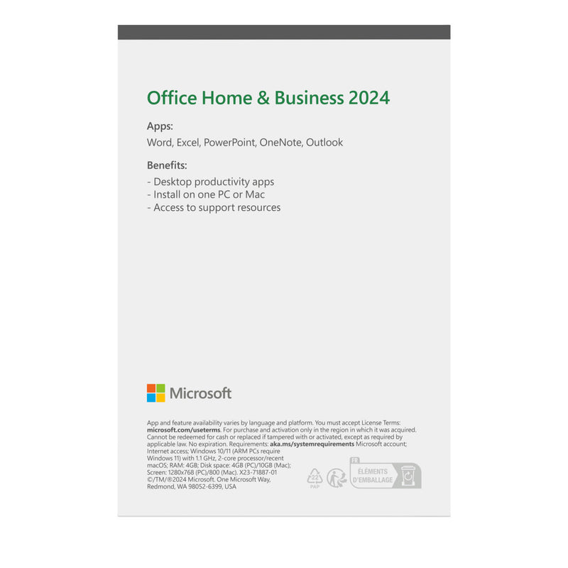 Microsoft Office Home & Business 2024 | Lifetime License | Word, Excel ...