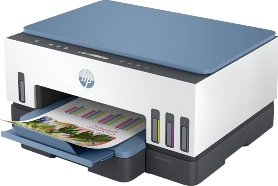 HP Printer AIO Smart Tank 725/28B51A Wireless Blue Mfp – S-Tech